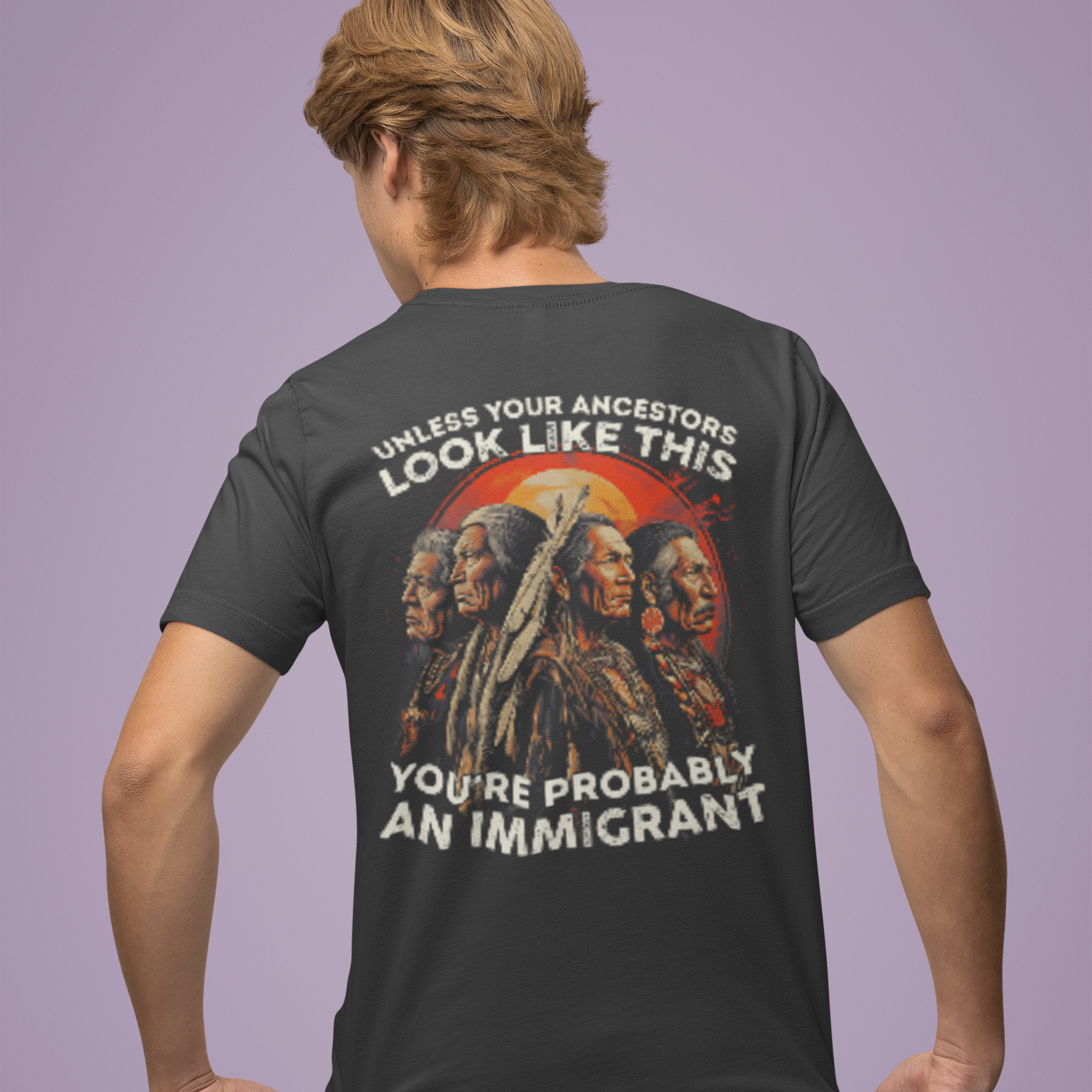 "Angeni" | Trail Of Tears | Unisex Tee | Back – Americanista